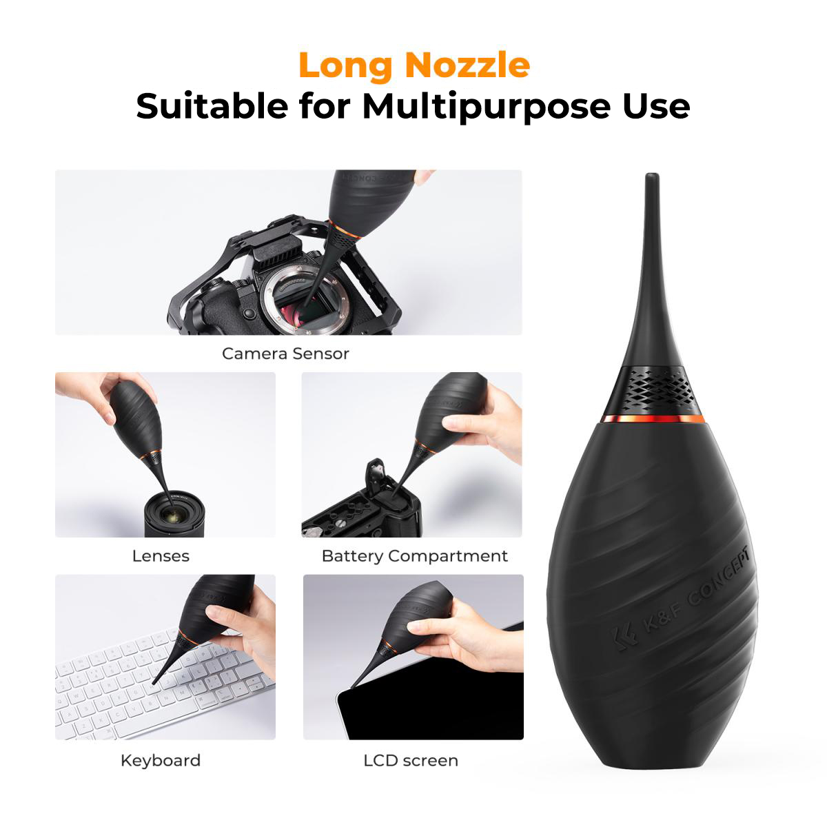 Camera Lens and Filter Cleaning Blower Bulb | Made by K&F Concept